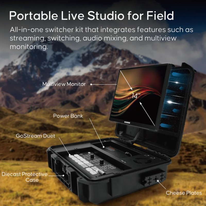 OSEE GoStream Duet Kit All-in-One Live Stream Switcher & Multi-Camera Video Mixer